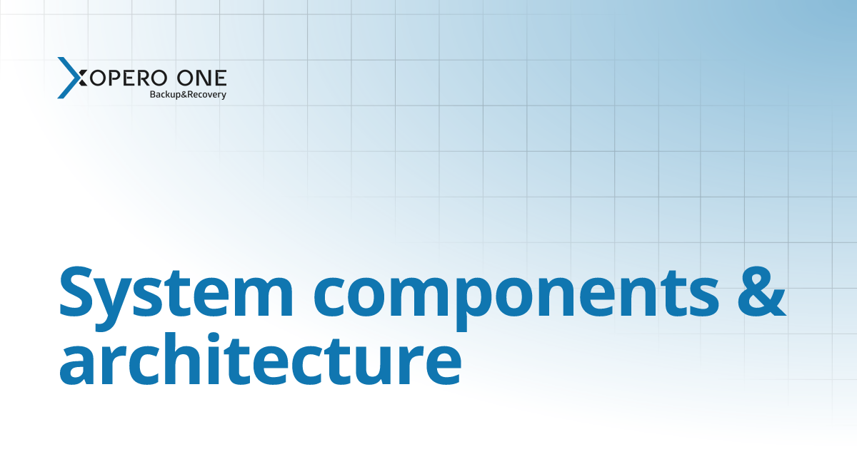 System components & architecture | Xopero ONE Knowledge Base