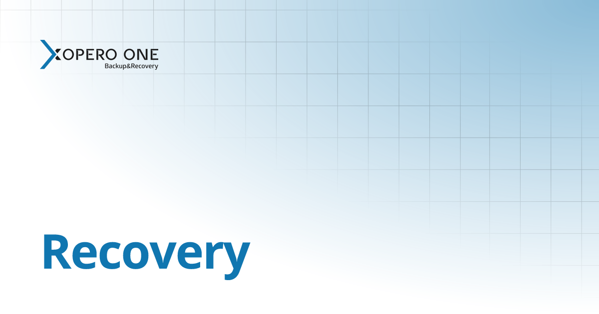 Recovery | Xopero ONE Knowledge Base
