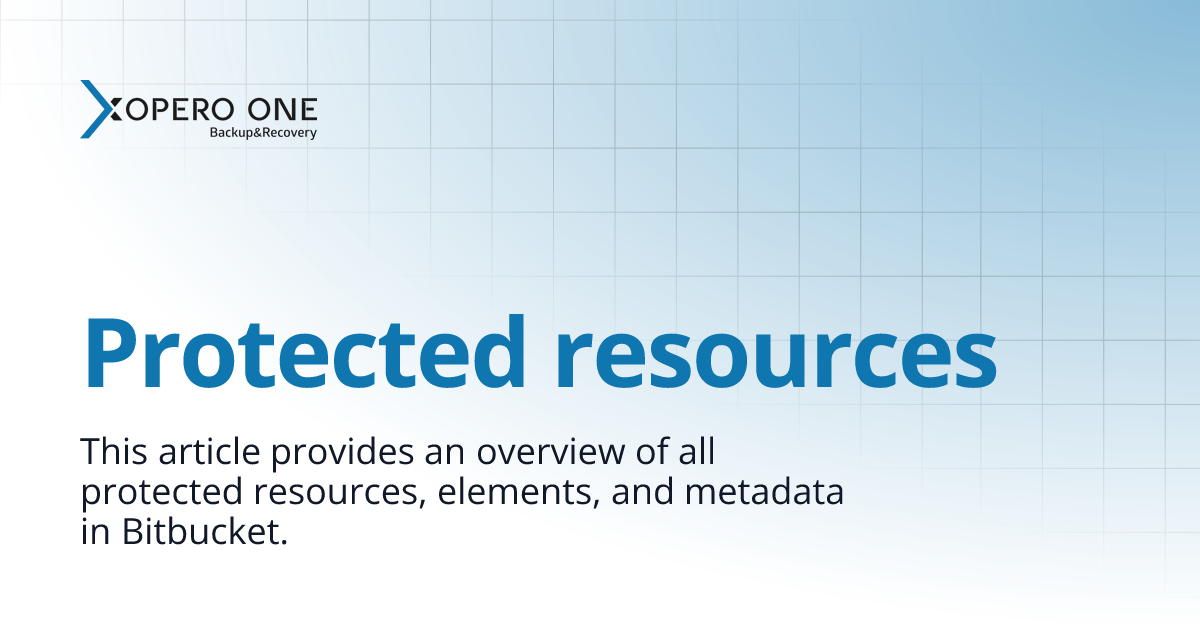 Protected resources | Xopero ONE Knowledge Base