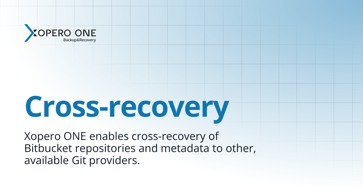 Cross-recovery | Xopero ONE Knowledge Base
